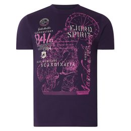 Jan Vanderstorm Jungen Rundhalsshirt "T-Shirt DOMINIK", lila, Gr. XL, Obermaterial: 100% Baumwolle CO., Shirts