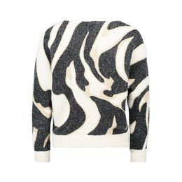 BETTY & CO BETTY & CO Damen Strickpullover "Damen mit Rippb&uuml;ndchen"wei&szlig;, schwarz, Gr. 42, Strick, Obermaterial: 54% Polyamid, 25% Baumwolle, 21% Polyacryl,