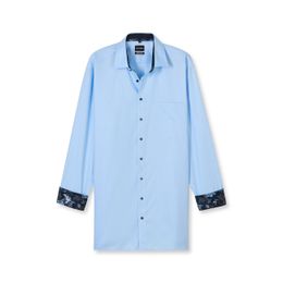 OLYMP Jungen Businesshemd "OLYMP Luxor, comfort fit - big, Businesshemd, New Kent"bleu, Gr. 50, 100% Baumwolle, Hemden