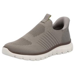Rieker Herren Slipper "Ready2GO", Gr. 43, beige, Lederimitat, Textil, Schuhe, Schlupfschuh, Freizeitslipper, Halbschuh mit gepolsterter Ferse