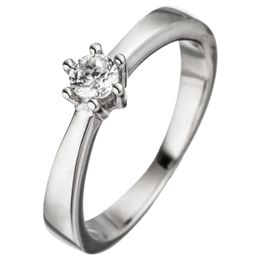 Jobo Damen Silberring "Ring", 54, Silber 925 (Sterlingsilber)silber 925, Silber 925 (Sterlingsilber), Fingerringe, 925 Silber mit Zirkonia