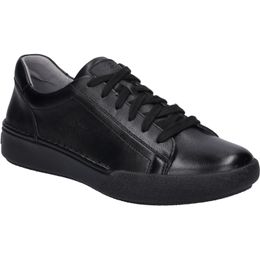 Josef Seibel Damen Sneaker "Claire 01, black-black", Gr. 40schwarz, schwarz, Obermaterial: 100% Rindsleder Leather cow., Schuhe