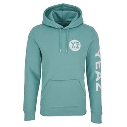 YEAZ Damen Kapuzenpullover "Hoodie Caribbean (unisex) CUSHY", blau, Gr. S, Obermaterial: 85% Baumwolle CO. 15% Polyester PES., Pullover