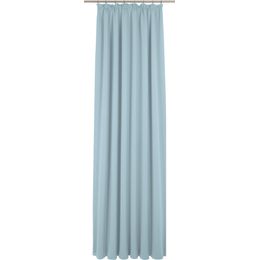 Vorhang WIRTH, B:65cm H:125cm, blau, Jacquard, Baumwolle, Polyester, Wohnzimmer, Gardinen, "Newbury"