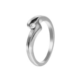 Vivance Damen Fingerring "925/- Sterling Silber rhodiniert Zirkonia", 062 (19,7), Silber 925 (Sterlingsilber), wei&szlig;, Silber 925 (Sterlingsilber),