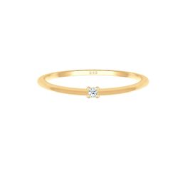 Elli DIAMONDS Damen Diamantring "Verlobung Solit&auml;r Diamant (0.015 ct.) 585 Gelbgold", 56mm, P1 = bei 10-facher Vergr&ouml;&szlig;erung erkennbare Einschl&uuml;sse