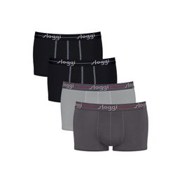 Sloggi Herren Boxershorts "Boxershort Start Hipster C4P box 4er Pack", Gr. M, bunt, Obermaterial: 96% Baumwolle CO. 4% Elasthan EL., Unterhosen