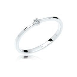 Elli DIAMONDS Damen Verlobungsring "Verlobungsring Diamant 925er Sterling Silber", 58mm, P1 = bei 10-facher Vergr&ouml;&szlig;erung erkennbare Einschl&uuml;sse,