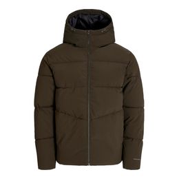 Jack & Jones Steppjacke JACK & JONES "JJGLOBAL PUFFER JACKET", Herren, Gr. XS, delicioso, Web, Obermaterial: 100% Polyester, unifarben, regular fit normal, Jacken Steppjacke