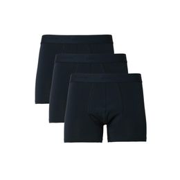 Selected Herren Boxershorts "SLHLIAM 3-PACK TRUNK NOOS", Gr. S, blau, Jersey, Obermaterial: 95% Baumwolle, 5% Elasthan, unifarben, Unterhosen