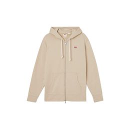 Levi's LEVI'S Herren Sweatshirt "Sweatjacke The Original Housemark Zip Up 1er Pack", beige, Gr. L, Obermaterial: 100% Baumwolle CO., Sweatshirts