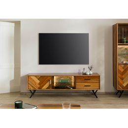 TV-Board Altholz 180x40x56 natur lackiert AVIGNON #100