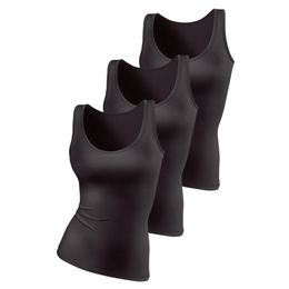 Vivance Tanktops (3 Stck.) Damen Gr&ouml;&szlig;e XS/S schwarz