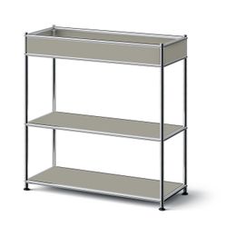 Tchibo - Metall-Konsole &raquo;Cn3 Slim Line&laquo; mit Ablage - 77x30,5x85,5cm - hellgrau - Stahl / Kunststoff / Kunststoff