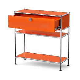 Tchibo - Metall-Konsole &raquo;Cn3 Slim Line&laquo; mit Schublade - 77x30,5x82cm - orange - Stahl / Aluminium / Kunststoff
