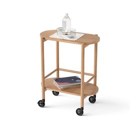 Tchibo - Barwagen aus Massivholz mit 2 Ebenen - 60x34x73cm - schwarz - Holz