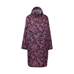 Tchibo - Regenponcho &raquo;packable&laquo; - Damen - Gr. S/M - schwarz/print