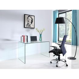 Vente-unique Schreibtisch - gebogenes Glas - ELSTRON 351031