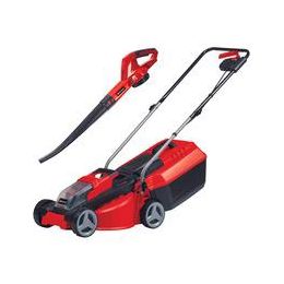 Einhell Power X-Change Rasenm&auml;her-Laubbl&auml;ser-Set GE-CM 3018 Li CL, 18Volt rot/schwarz, Li-Ionen Akku 3,0Ah