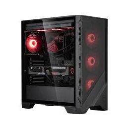 Custom PC Series . Red Lucky Elements, Gaming-PC schwarz, ohne Betriebssystem
