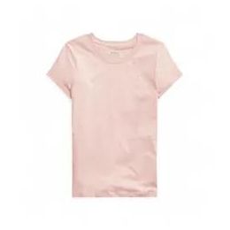 Polo Ralph Lauren f&uuml;r M&auml;dchen. 313833549033 Rosa Kurzarm-T-Shirt (10A&ntilde;os=136/142cm), L&auml;ssig, Baumwolle, Kinderbekleidung