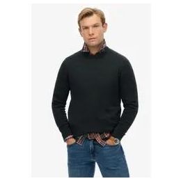 Superdry f&uuml;r Herren. M6110691A Essentials Pullover schwarz (3XL), L&auml;ssig, Baumwolle