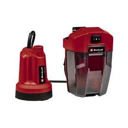 Einhell Power X-Change Akku-Klarwasserpumpe GE-SP 18 LL Li, 18Volt, Tauch- / Druckpumpe rot/schwarz, Li-Ionen Akku 4Ah