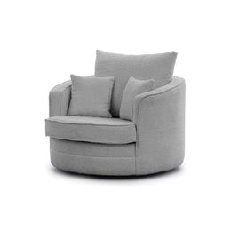 S-STYLE Drehsessel grau Ma&szlig;e (cm): B: 107 H: 94 Sessel & Hocker > Sessel nach Material > Stoff Sessel &raquo; Sofa DE