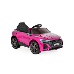 Moni Kinder Elektroauto Audi SQ8 e-tron EVA-Reifen Musik Licht MP3-Eingang Gurt pink