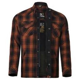 Bores Lumberjack Jacken-Hemd orange / schwarz Herren 2XL
