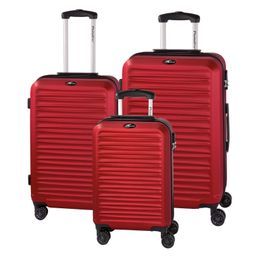 3-tlg. Trolley-Set "Havanna 2.0", rot