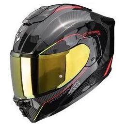 Scorpion EXO-1500 Carbon Air Mundi Integralhelm Schwarz / Rot / Gelb M