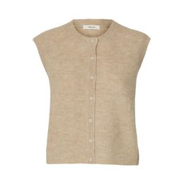 Selected Strickweste 'SLFLulu' Damen Gr&ouml;&szlig;e XXS sand
