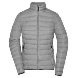 James Nicholson Damen Daunenjacke JN1139, silber-melange/graphit, Gr&ouml;&szlig;e XXL - grau - XXL