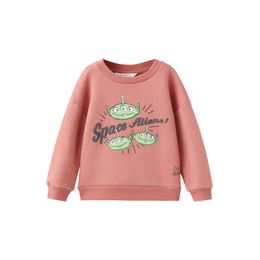 Mango Kids Sweatshirt 'TOY ALIEN' Jungen Gr&ouml;&szlig;e 98 anthrazit / hellgr&uuml;n / koralle / wei&szlig;