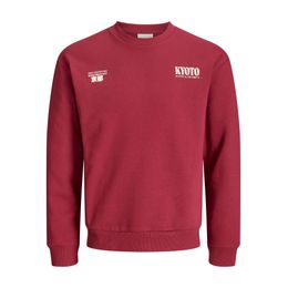 Jack & Jones Jack & Jones Sweatshirt Herren Gr&ouml;&szlig;e M rot / wei&szlig;