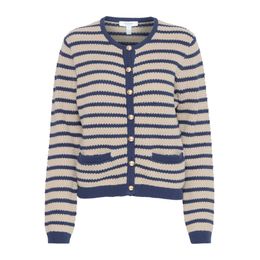 B.Young Cardigan 'Mikala' Damen Gr&ouml;&szlig;e XXL beige / blau