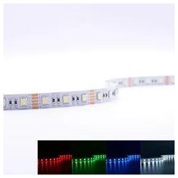 Strip 12V 5M 14,4W/m 60LED/m 12mm IP20 Farbwechsel - Lichtfarbe: RGB+6000K - Sch...