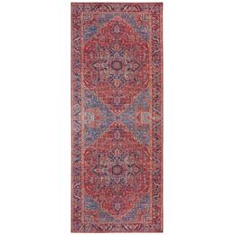 Teppich Hanse Home "Amata" Gr. 12, rot, B:80cm H:5mm L:200cm, Polyester, Teppiche, Teppich, Orientalisch, L&auml;ufer, Vintage, Wohnzimmer, Schlafzimmer, Esszimmer