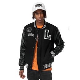 Lonsdale &Uuml;bergangsjacke 'Ocford' Herren Gr&ouml;&szlig;e XS schwarz