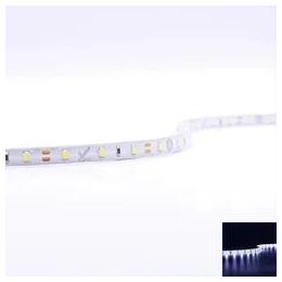 Strip 12V LED Streifen 5M 4,8W/m 60LED/m 8mm - Lichtfarbe: Kaltweiß 6000K - Schu...