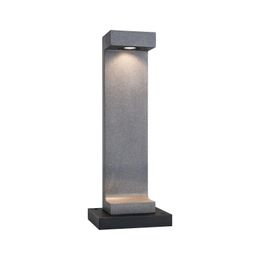 LED Pollerleuchte Paulmann "Concrea IP65 616mm 3000K 6,8W 200lm 230V schwarzer Sandstein Beton", schwarz, B:16cm H:61,6cm T:13,2cm, Leuchten, LED Pollerleuchte