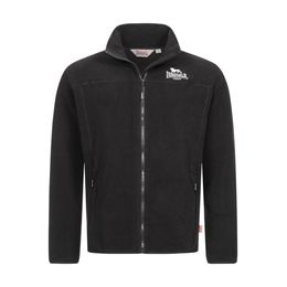 Lonsdale Fleecejacke 'Ardgour' Herren Gr&ouml;&szlig;e XXXL schwarz / wei&szlig;