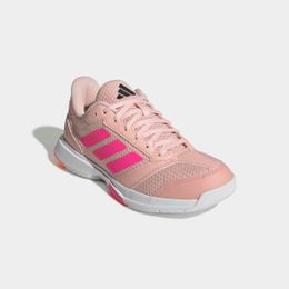 Damen Hallenschuh "LIGRA 8 INDOOR", adidas Performance, Gr. 42,5blush pink, lucid pink, cloud wei&szlig;, Synthetik, Textil, Schuhe