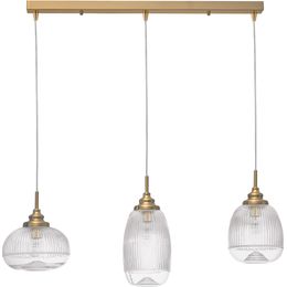 NOVA LUCE H&auml;ngeleuchten "MOND", gold (goldfarben), 3, &Oslash; 18cm H: 120cm, 1 Stk., Leuchten, Ohne Beleuchtung