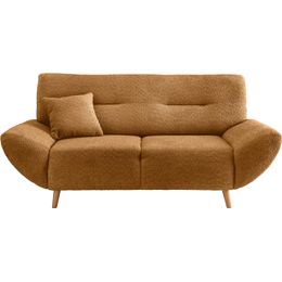 2-Sitzer Home Affaire, B:173cm H:81cm T:90cmgold, 100% Polyester, Sofas, "Drago"