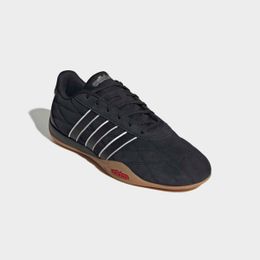 Sneaker adidas Sportswear "GROUNDPULSE", Damen, Gr. 43, core schwarz, core schwarz, pure ruby, Leder, Synthetik, Schuhe Sneaker