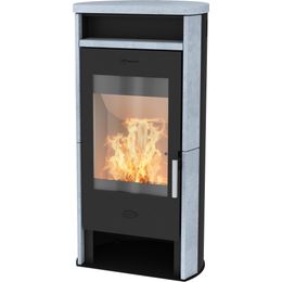 Kaminofen FIREPLACE "&raquo;Santa Fe Speckstein 2025&laquo;", schwarz, Kamin&ouml;fen
