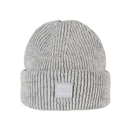 Beanie Urban Classics "Urban Classics Unisex Knitted Wool Beanie", Damen, Gr. onesize, erdgrau, Wolle, M&uuml;tzen Beanie