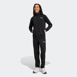 Trainingsanzug adidas Sportswear "M TR LINEAR TS", Damen, Gr. S, schwarz, Obermaterial: 100% Polyester, Sportanzüge Trainingsanzug